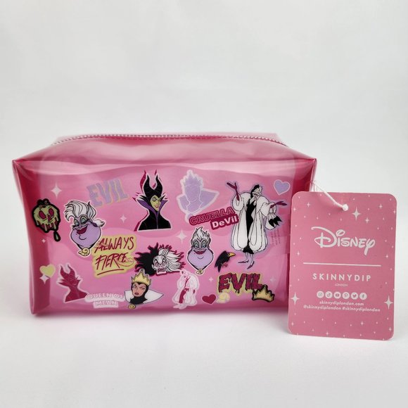 Disney | Bags | Disney Skinnydip London Disney Villains Pink Cosmetic Bag | Poshmark